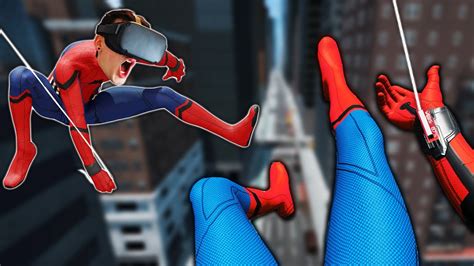 JUMPING OFF THE TALLEST BUILDING IN THE GAME Spider Man VR YouTube