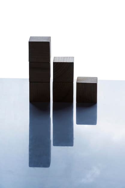 Premium Photo Closeup View Of A Stack Of Stairs Of Wooden Cubes
