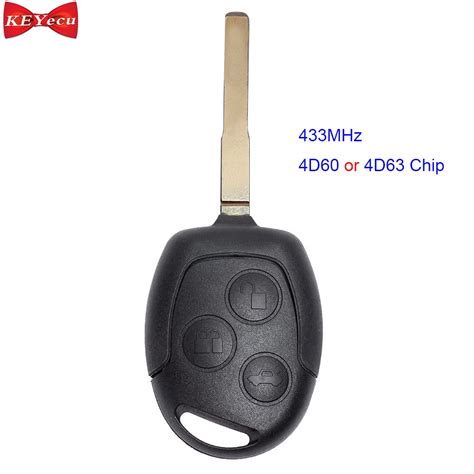 KEYECU Mando A Distancia Para Coche Llave Para Ford Fiesta 2011 2012