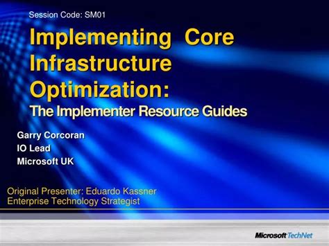Ppt Implementing Core Infrastructure Optimization The Implementer Resource Guides Powerpoint