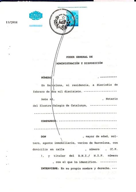 El Poder Notarial Para Firmar Una Escritura