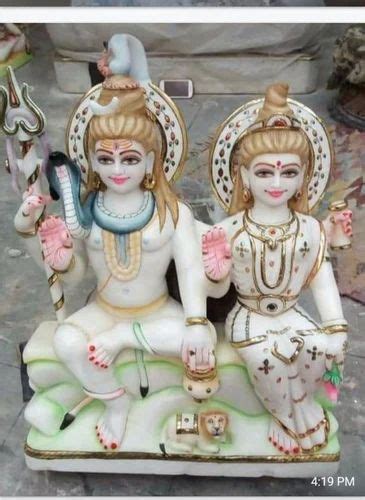 Marble Shiv Parvati Statue Home At Rs 78000 In Alwar Id 2853443903491