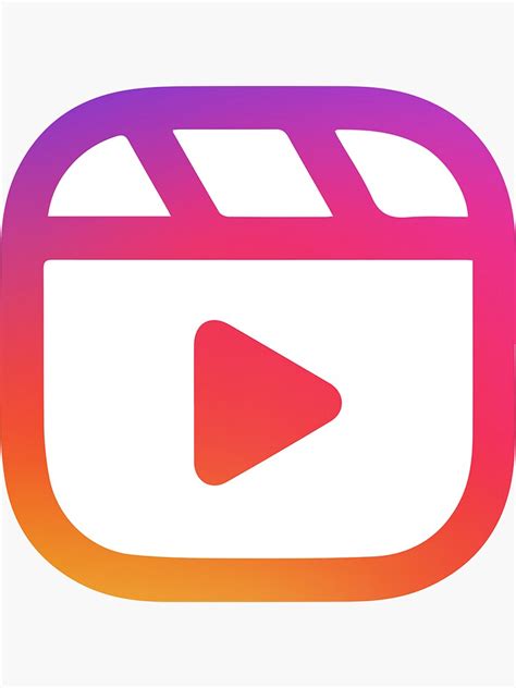 Instagram Reels Gradient Logo Sticker For Sale By Panda Monium