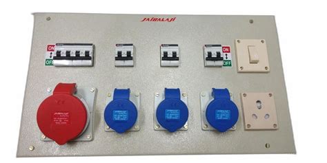 16amps 3pin 3way And 32amps 5pin 1way With 15amps Switch And Socket Metal Box Jaibalaji At