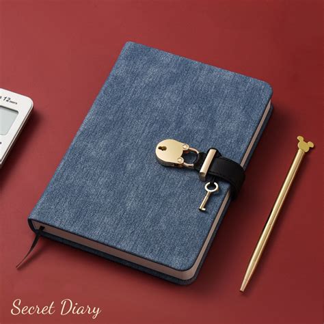 Secret Lined Journal Diary Ruled Notebook With Loc Vicedeal
