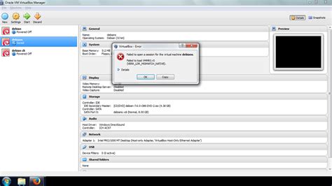 ASK Virtualbox Failed To Open A Session For The Virtual Machines Debian KASKUS