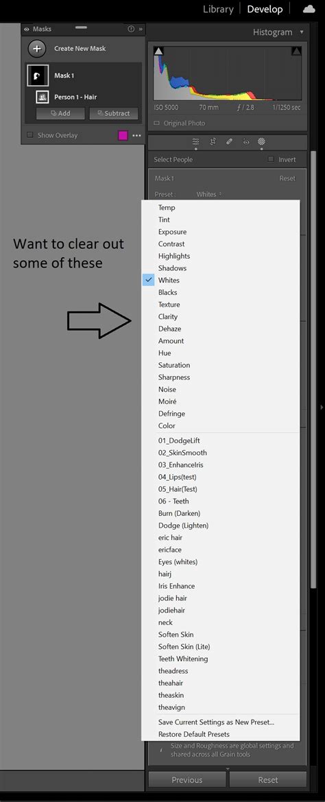 Solved Manage Presets Made For Masks Adobe Product Community 14079388