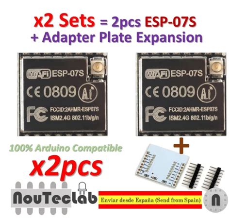 2pcs Esp 07s Esp 07 Updated Esp8266 Serial Wifi Model Authenticity