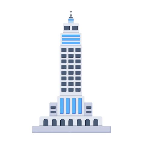 Premium Vector A Flat Vector Of Empire State Building
