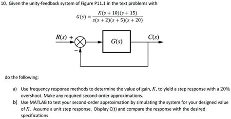Video Solution Given The Unity Feedback System Of Figure P11 1 In The Text Problems With K S