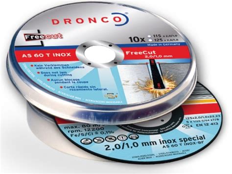Dronco As Tinoxfc Pack Lata De Discos De Corte Metal X Mm As T Inox Freecut