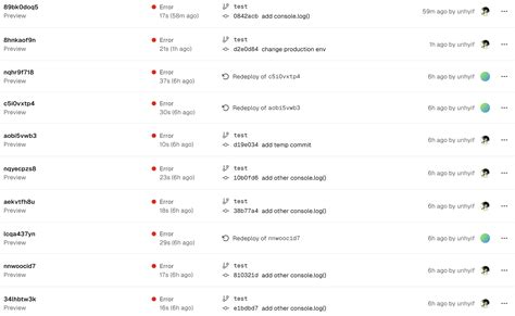 vercel 배포 브랜치 변경 시 syntaxerror unexpected token