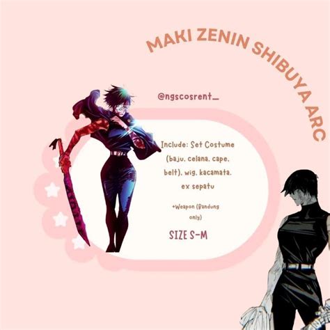 Jual Rental Kostum Maki Zenin Shibuya Arc Shopee Indonesia