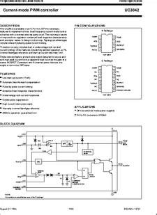 UC2844 datasheet - Current-mode PWM Controller