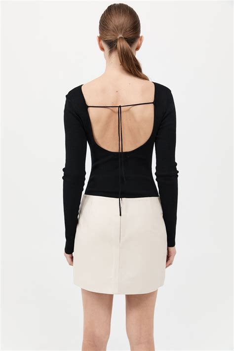 St Agni Cut Out Bodysuit Black