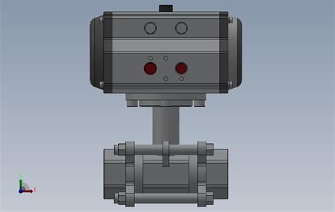 气动球阀dn25solidworks 2017模型图纸免费下载 懒石网