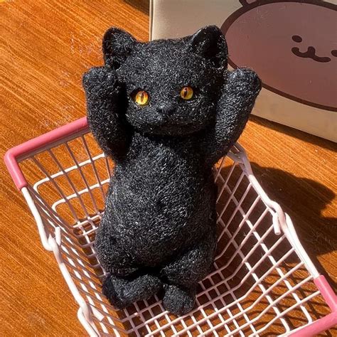 Igeed Squishy Stretchy Cat Toys Funny Cute Hands Up Cat Kneading Stress