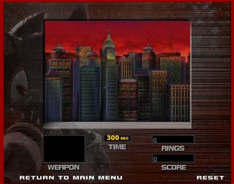 Shadow The Hedgehog Flash Game Does Not Function Except For Menu