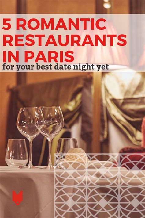 5 Romantic Restaurants In Paris For The Best Date Of Your Life