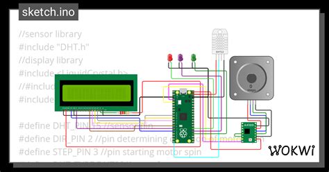 dht motor lcd copy wokwi esp32 stm32 arduino simulator
