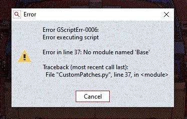 Error Running Script Customizations ZEISS Qualityforum