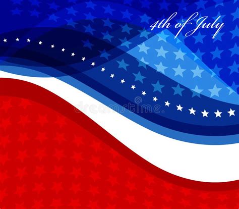 Vector Image Of American Flag Stock Vector Illustration Of