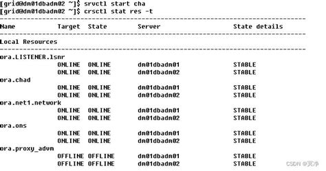 【oracle数据库crs 2878 Failed To Restart Resource ‘orachad‘】 Csdn博客