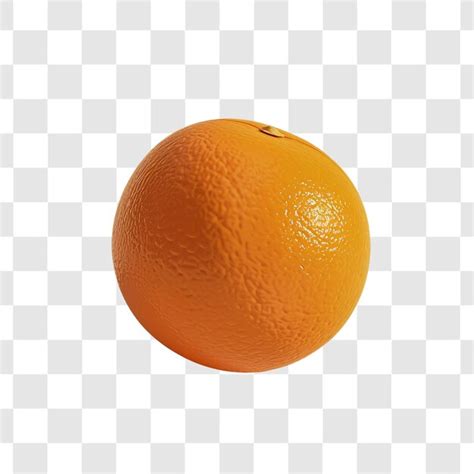 3d Orange On White Background Render Ultra Realistic Premium Ai