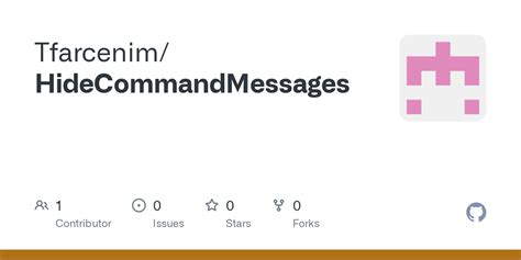 GitHub Tfarcenim HideCommandMessages