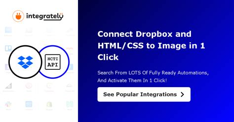 How To Integrate Dropbox And Htmlcss To Image 1 Click ️ Integration