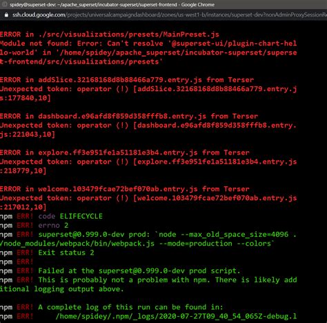 Adding Custom Chart Throws Module Resolution Error · Issue 10433 · Apachesuperset · Github