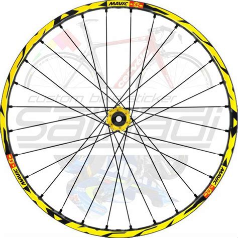 Jual Stiker Rim Sticker Rims Velg Sepeda Mavic Deemax DH Lebar Cm Wheelset DH Bisa