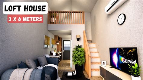 Loft House Design 18sqm 3x6 Meters Tiny Design With 1 Bedrooms