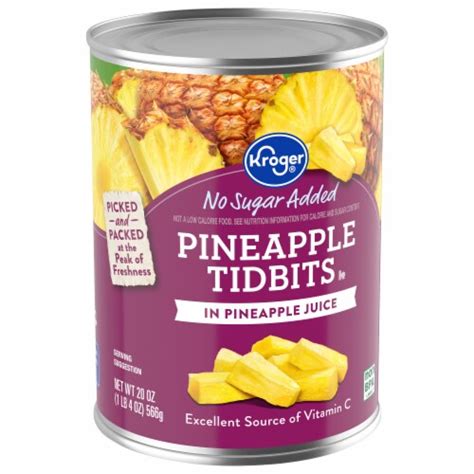 Kroger® Canned Pineapple Tidbits In Pineapple Juice 20 Oz Kroger
