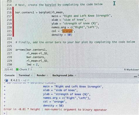 Solved 214 Next Create The Barplot By Completing The Chegg