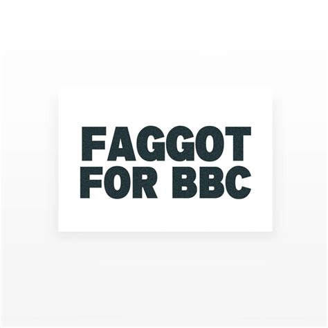 2 Faggot For Bbc Temporary Tattoo Etsy