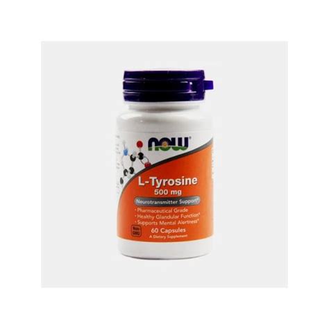 Now L-Tyrosine 500mg 60 Cápsulas | KuantoKusta