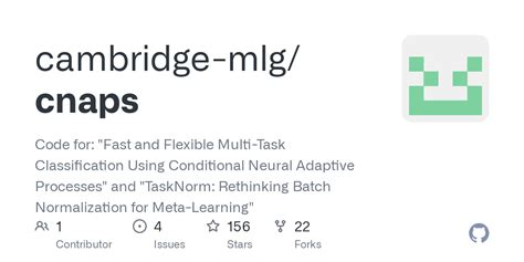 github cambridge mlg cnaps code for fast and flexible multi task