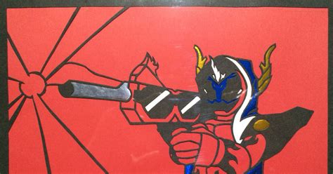 仮面ライダーゴースト リョウマ魂 切り絵 カフェオーレのイラスト Pixiv