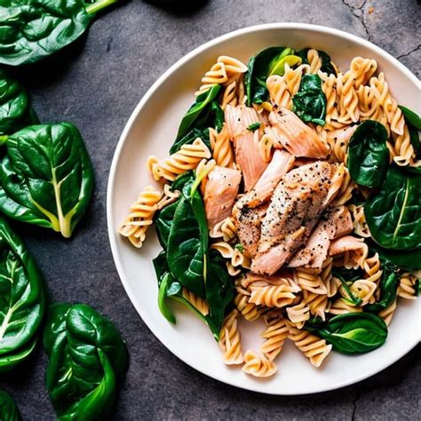Snelle Pasta Met Spinazie En Gerookte Kip Jumbo