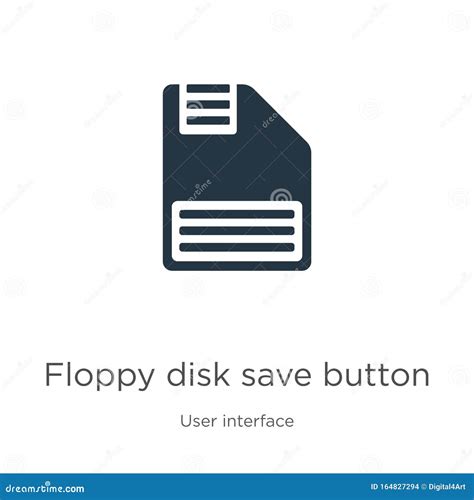 Floppy Disk Save Button Icon Vector Trendy Flat Floppy Disk Save