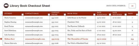 Book Collection List Template In Excel Download Xlsx