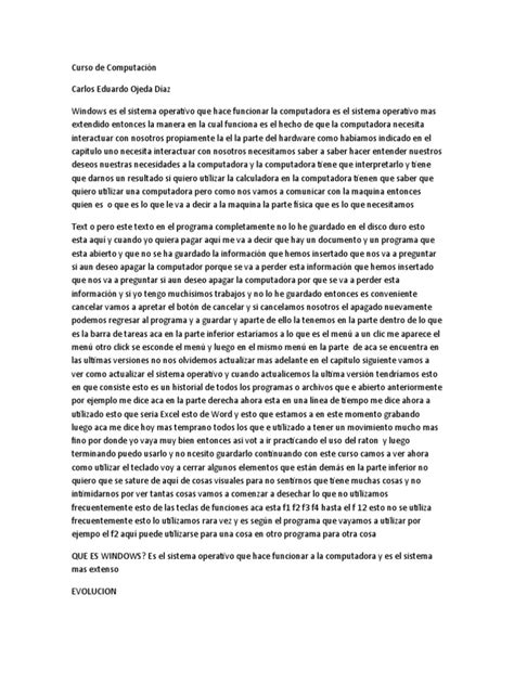 Curso De Computación Pdf Desarrollo De Software Ciencias De La