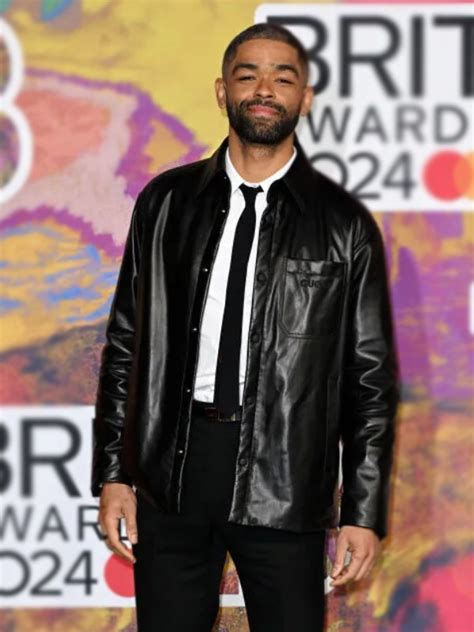 Brit Awards 2024 Kingsley Ben Adir Leather Jacket