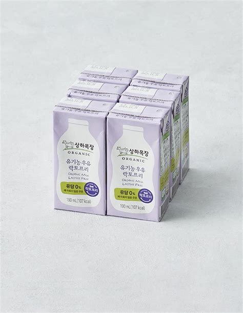 상하목장 유기농 락토프리 멸균 우유 190mL X 6개입 마켓컬리