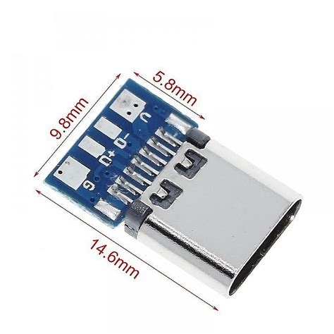 USB 3 1 Type C Female Socket With Board