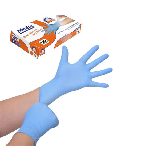 Compre já seu Luvas Medix SEM PÓ azul de Nitrilo P PP caixa c un cada desconto aqui na