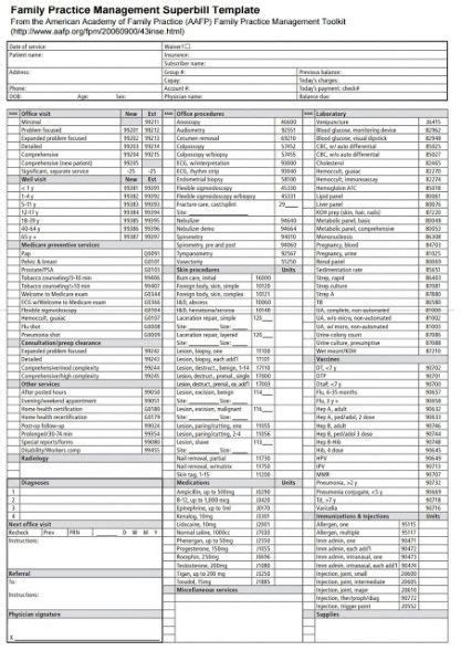 Chiropractic Superbill Template For Efficient Billing