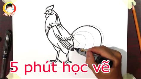 20 mẫu vẽ tranh dân gian con gà để tạo sự thích thú cho trẻ nhỏ