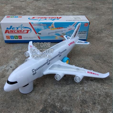 Jual Mainan Anak Pesawat Terbang 338A 53 Jet Aircraft Electric Bump And